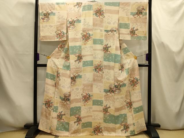 ■■■　サイズ　■■■ 身丈 164cm（肩から） 裄丈 67.5cm 袖丈 47cm　縫込み 4.5cm 袖幅 34cm 前幅 23cm 後幅 30cm 着物縫いこみ 内揚げ 0cm 裄 お袖側 約1.5cm　身頃側 約1cm ■■■　商...