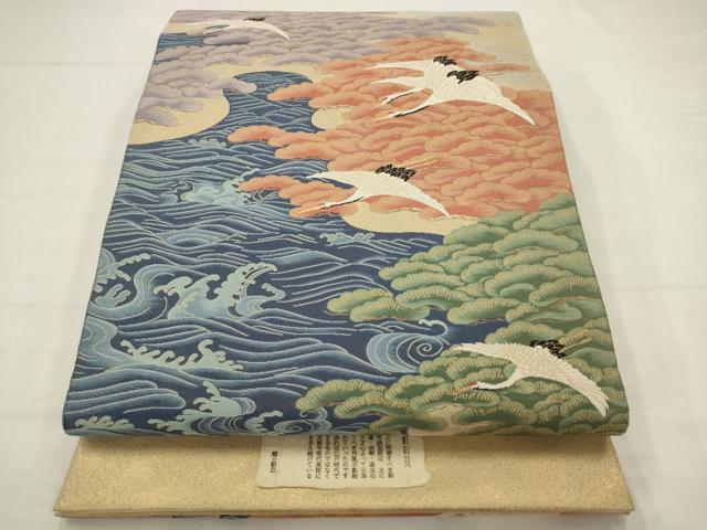 ■■■　サイズ　■■■ 長さ 456cm 幅 30.5cm程 ■■■　商品詳細　■■■ 【正絹・未仕立て】 状態は締めてはおりますが 特に目立ったシミ汚れなどもなく大変良い状態です。 本場筑前博多織は、 福岡県福岡市博多区やその周辺で生産さ...