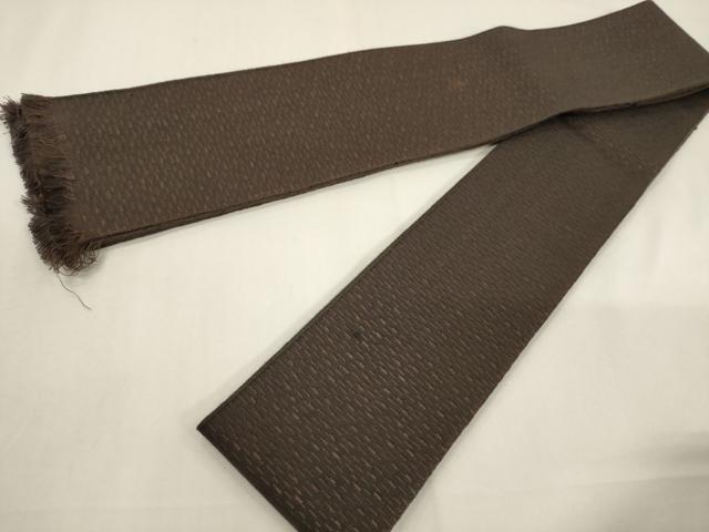 ■■■　サイズ　■■■ 長さ 384cm 幅 9cm程 ■■■　商品詳細　■■■ 【交織】 状態は接写画像のようにたれ先上部に汚れ たれ先から160cm付近、耳部分に糸解けがございます。 ぜひお手入れをされてお召しになられてはいかがでしょう...