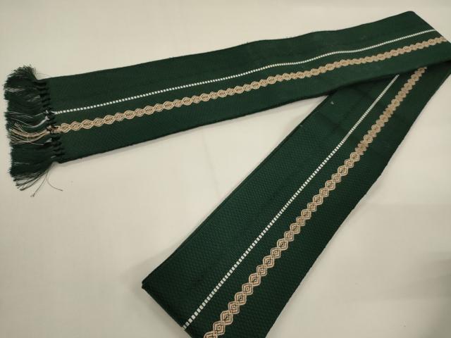 ■■■　サイズ　■■■ 長さ 404cm（房4cm） 幅 9cm程 ■■■　商品詳細　■■■ 【化繊】 状態は接写画像のように表地裏地所々に汚れがございます。 ぜひお手入れをされてお召しになられてはいかがでしょうか。 お安く出品致しますので...
