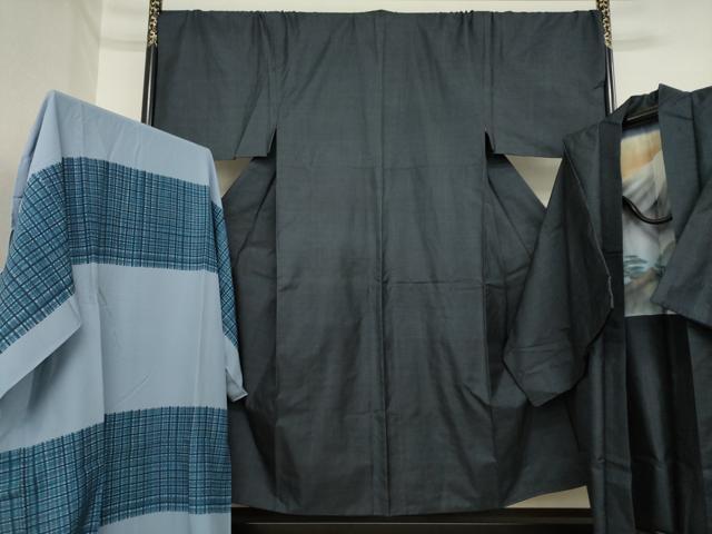 ■■■　サイズ　■■■ 【着物】 身丈 149cm（肩から） 裄丈 72cm 袖丈 49cm　縫込み 4.5cm 袖幅 38cm 前幅 27cm 後幅 31cm 着物縫いこみ 内揚げ 5.5cm 裄 お袖側 約1.5cm　身頃側 約3cm ...