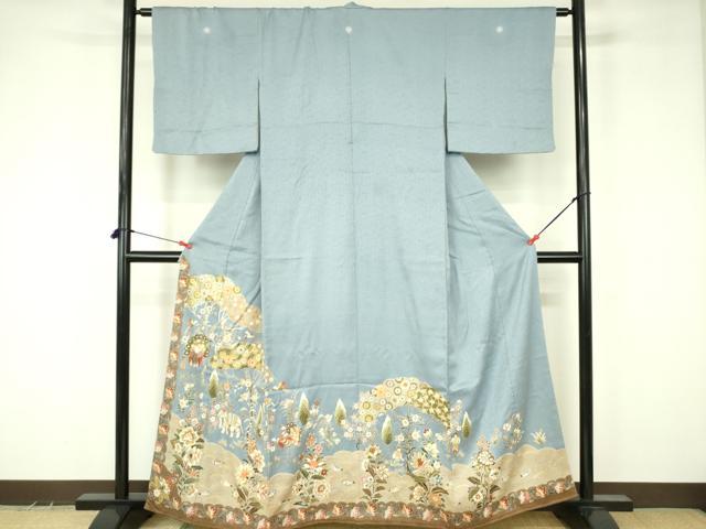 ■■■　サイズ　■■■ 身丈 161cm（肩から） 裄丈 63cm 袖丈 47cm　縫込み 7cm 袖幅 33cm 前幅 23cm 後幅 28cm 着物縫いこみ 内揚げ 5cm 裄 お袖側 約1.5cm　身頃側 約2cm ■■■　商品詳細　...