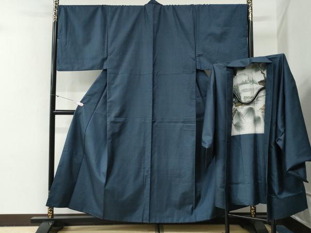 ■■■　サイズ　■■■ 【着物】 身丈 155cm（肩から） 裄丈 72cm 袖丈 49cm　縫込み 3cm 袖幅 37cm 前幅 26.5cm 後幅 32cm 着物縫いこみ 内揚げ 5.5cm 裄 お袖側 約2cm　身頃側 約3cm 【羽...