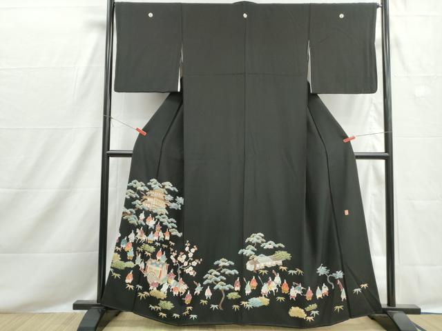 ■■■　サイズ　■■■ 身丈 158cm（肩から） 裄丈 66cm 袖丈 48cm　縫込み 3cm 袖幅 33cm 前幅 24cm 後幅 30.5cm 着物縫いこみ 内揚げ 5cm 裄 お袖側 約2cm　身頃側 約0cm ■■■　商品詳細　...