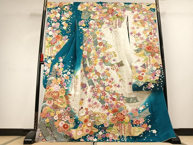 ■■■　サイズ　■■■ 身丈 171cm（肩から） 裄丈 68cm 袖丈 113cm　縫込み 3cm 袖幅 35cm 前幅 26cm 後幅 31cm 着物縫いこみ 内揚げ 3cm 裄 お袖側 約2cm　身頃側 約4cm ■■■　商品詳細　■...