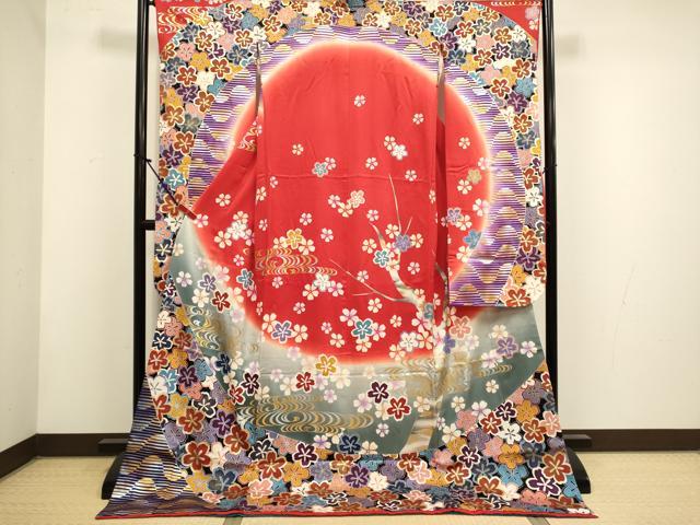 ■■■　サイズ　■■■ 身丈 182cm（肩から） 裄丈 66cm 袖丈 106cm　縫込み 2.5cm 袖幅 33cm 前幅 24.5cm 後幅 29cm 着物縫いこみ 内揚げ 0cm 裄 お袖側 約1.5cm　身頃側 約1cm ■■■　...