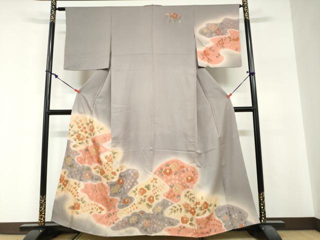 ■■■　サイズ　■■■ 身丈 158cm（肩から） 裄丈 63cm 袖丈 49cm　縫込み 4cm 袖幅 33cm 前幅 23cm 後幅 29.5cm 着物縫いこみ 内揚げ 7cm 裄 お袖側 約2cm　身頃側 約4cm ■■■　商品詳細　...