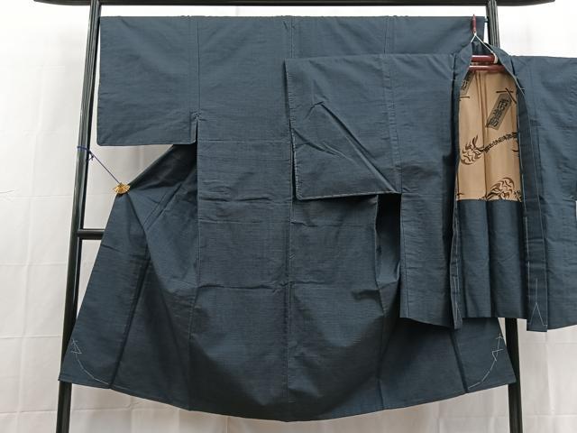 ■■■　サイズ　■■■ 【着物】 身丈 138.5cm（肩から） 裄丈 66.5cm 袖丈 50cm　縫込み 6cm 袖幅 34cm 前幅 27cm 後幅 31cm 着物縫いこみ 内揚げ 0cm 裄 お袖側 約2cm　身頃側 約0cm 【羽...