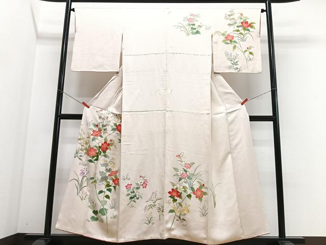 ■■■　サイズ　■■■ 身丈 154cm（肩から） 裄丈 63cm 袖丈 47cm　縫込み 7.5cm 袖幅 32cm 前幅 23cm 後幅 28.5cm 着物縫いこみ 内揚げ 11cm 裄 お袖側 約3.5cm　身頃側 約4cm ■■■　...