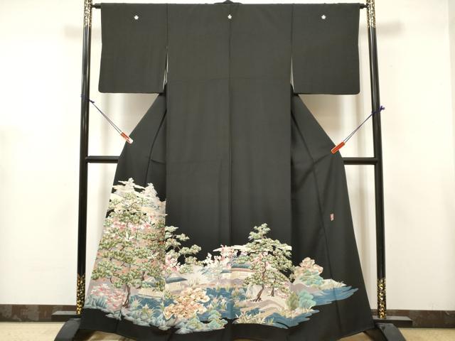 ■■■　サイズ　■■■ 身丈 163.5cm（肩から） 裄丈 64.5cm 袖丈 46.5cm　縫込み 5.5cm 袖幅 33cm 前幅 24.5cm 後幅 30.5cm 着物縫いこみ 内揚げ 6cm 裄 お袖側 約2.5cm　身頃側 約3...