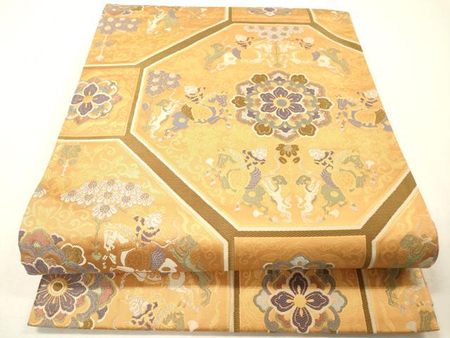 ■■■　サイズ　■■■ 長さ 428cm 幅 30.5cm程 ■■■　商品詳細　■■■ 【正絹】 状態は締めてはおりますが 特に目立ったシミ汚れなどもなく大変良い状態です。 大変上質な逸品になります。 お安く出品致しますので、是非この機会に...