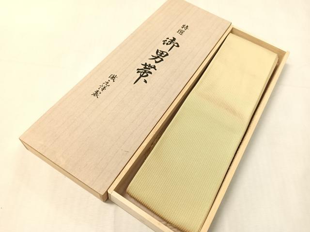 ■■■　サイズ　■■■ 長さ 406cm(房含めず) 幅 9.5cm程 ■■■　商品詳細　■■■ 【正絹】 状態は締めてはおりますが 特に目立ったシミ汚れなどもなく大変良い状態です。 本場筑前博多織は、 福岡県福岡市博多区やその周辺で生産さ...