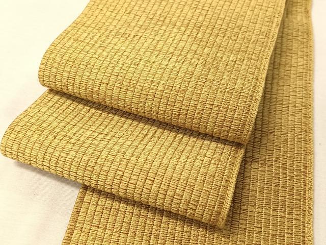 ■■■　サイズ　■■■ 長さ 408cm 幅 9cm程 ■■■　商品詳細　■■■ 【交織】 状態は1.2回程しか締めておらず 特に目立ったシミ汚れなどもなく大変良い状態です。 お安く出品致しますので、是非この機会にいかがでしょうか？ ■■■...