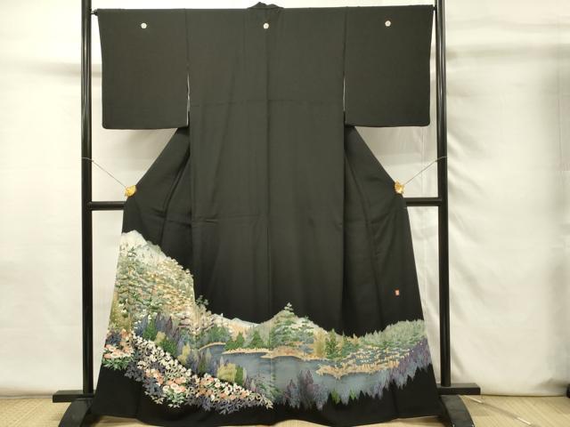 ■■■　サイズ　■■■ 身丈 165.5cm（肩から） 裄丈 66.5cm 袖丈 49cm　縫込み 1.5cm 袖幅 34.5cm 前幅 24.5cm 後幅 30.5cm 着物縫いこみ 内揚げ 4cm 裄 お袖側 約1.5cm　身頃側 約2...