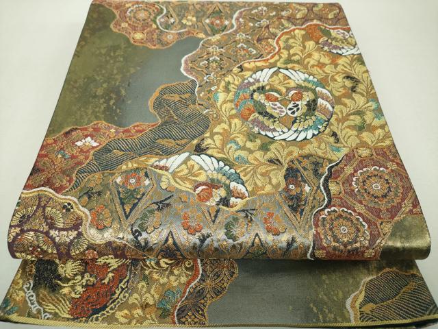 ■■■　サイズ　■■■ 長さ 436cm 幅 30.5cm程 ■■■　商品詳細　■■■ 【正絹・芯なし】 状態は締めてはおりますが 特に目立ったシミ汚れなどもなく大変良い状態です。 大変上質な逸品になります。 お安く出品致しますので、是非こ...