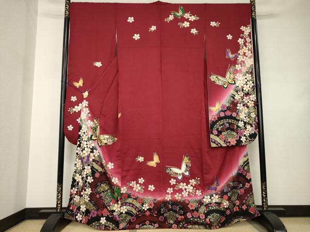 ■■■　サイズ　■■■ 身丈 166cm（肩から） 裄丈 68cm 袖丈 108cm　縫込み 5cm 袖幅 34cm 前幅 23cm 後幅 28.5cm 着物縫いこみ 内揚げ 5.5cm 裄 お袖側 約1.5cm　身頃側 約1.5cm ■■...