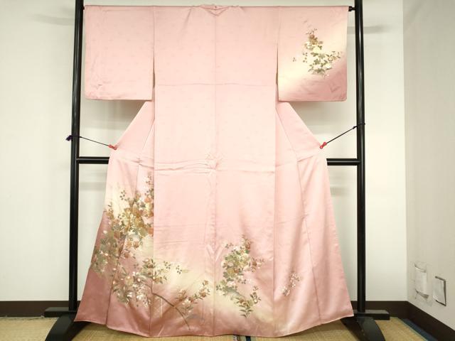 ■■■　サイズ　■■■ 身丈 163cm（肩から） 裄丈 66cm 袖丈 49cm　縫込み 2cm 袖幅 34cm 前幅 24cm 後幅 30cm 着物縫いこみ 内揚げ 2cm 裄 お袖側 約1cm　身頃側 約1cm ■■■　商品詳細　■■...