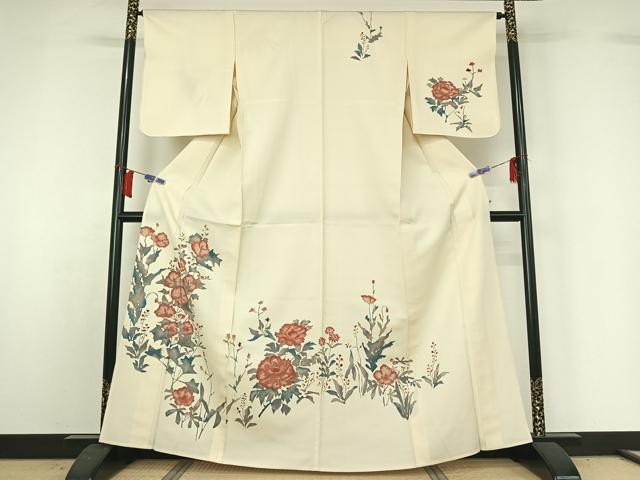 ■■■　サイズ　■■■ 身丈 162cm（肩から） 裄丈 65cm 袖丈 50cm　縫込み 5cm 袖幅 33cm 前幅 25cm 後幅 30cm 着物縫いこみ 内揚げ 1.5cm 裄 お袖側 約2cm　身頃側 約1cm ■■■　商品詳細　...