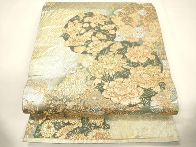 ■■■　サイズ　■■■ 長さ 456cm 幅 30.5cm程 ■■■　商品詳細　■■■ 【正絹】 状態は締めてはおりますが 特に目立ったシミ汚れなどもなく大変良い状態です。 大変上質な逸品になります。 お安く出品致しますので、是非この機会に...