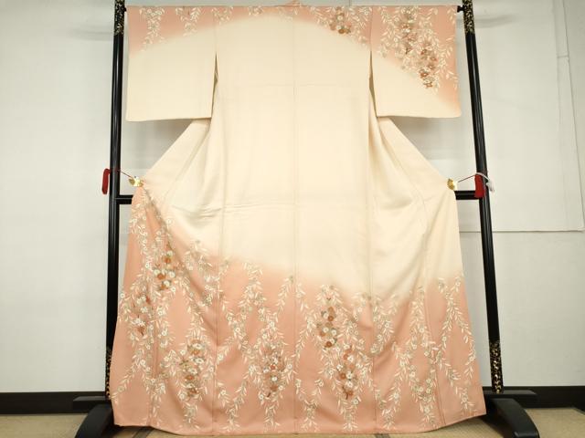 ■■■　サイズ　■■■ 身丈 165.5cm（肩から） 裄丈 66cm 袖丈 49cm　縫込み 7cm 袖幅 34cm 前幅 23.5cm 後幅 29cm 着物縫いこみ 内揚げ 2.5cm 裄 お袖側 約2cm　身頃側 約3cm ■■■　商...