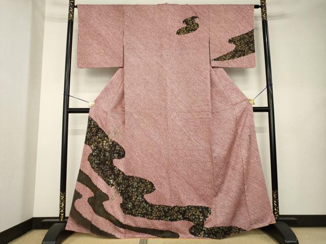■■■　サイズ　■■■ 身丈 164cm（肩から） 裄丈 65cm 袖丈 48cm　縫込み 5.5cm 袖幅 33cm 前幅 23cm 後幅 30cm 着物縫いこみ 内揚げ 4cm 裄 お袖側 約3cm　身頃側 約3cm ■■■　商品詳細　...