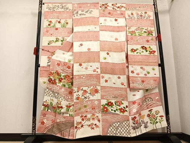 ■■■　サイズ　■■■ 身丈 152cm（肩から） 裄丈 65.5cm 袖丈 103cm　縫込み 4.5cm 袖幅 32.5cm 前幅 25cm 後幅 30cm 着物縫いこみ 内揚げ 9cm 裄 お袖側 約2cm　身頃側 約2cm ■■■　...