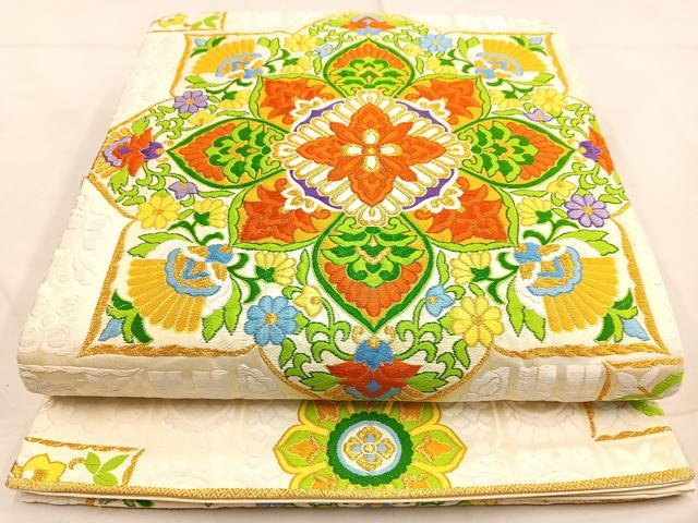 ■■■　サイズ　■■■ 長さ 434cm 幅 30.5cm程 ■■■　商品詳細　■■■ 【正絹】 詳細に関しましては、画像をご確認ください。 大変上質な逸品になります。 お安く出品致しますので、是非この機会にいかがでしょうか？ ■■■　注意...