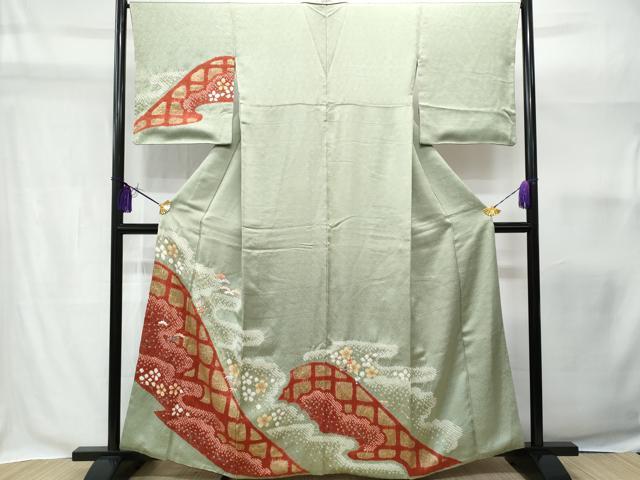 ■■■　サイズ　■■■ 身丈 162cm（肩から） 裄丈 67cm 袖丈 49cm　縫込み 3cm 袖幅 34.5cm 前幅 23.5cm 後幅 28.5cm 着物縫いこみ 内揚げ 4cm 裄 お袖側 約3.5cm　身頃側 約2cm ■■■...