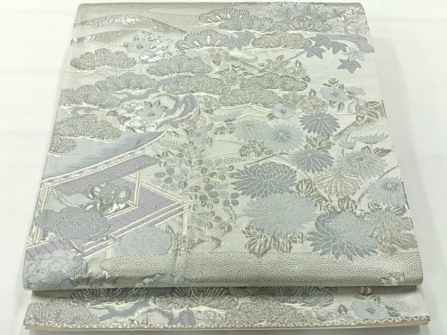 ■■■　サイズ　■■■ 長さ 412cm 幅 31cm程 ■■■　商品詳細　■■■ 【正絹・芯なし】 詳細に関しましては、画像をご確認ください。 大変上質な逸品になります。 お安く出品致しますので、是非この機会にいかがでしょうか？ ※汚れ等...
