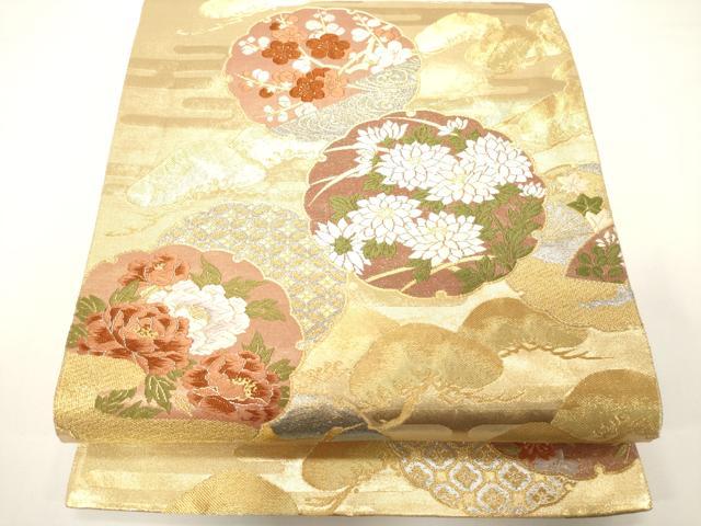 ■■■　サイズ　■■■ 長さ 424cm 幅 31cm程 ■■■　商品詳細　■■■ 【正絹】 状態は締めてはおりますが 特に目立ったシミ汚れなどもなく大変良い状態です。 大変上質な逸品になります。 お安く出品致しますので、是非この機会にいか...