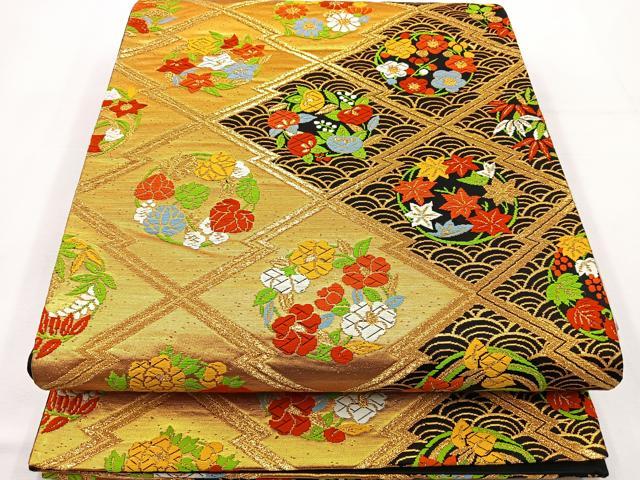 ■■■　サイズ　■■■ 長さ 408cm 幅 30cm程 ■■■　商品詳細　■■■ 【正絹・芯なし】 詳細に関しましては、画像をご確認ください。 大変上質な逸品になります。 お安く出品致しますので、是非この機会にいかがでしょうか？ ■■■　...