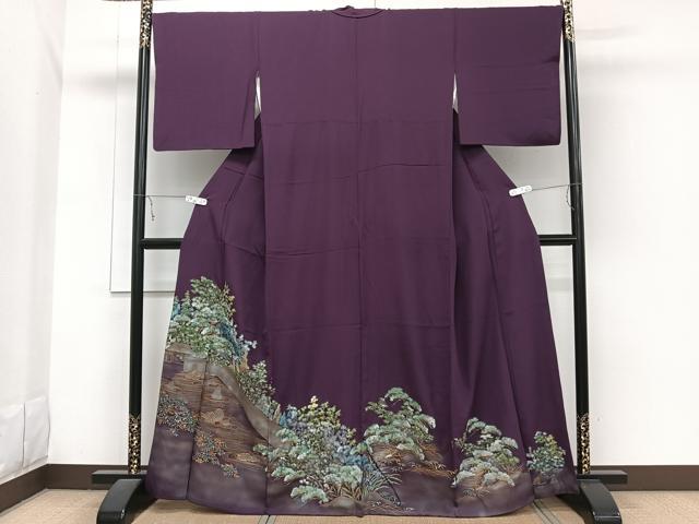 ■■■　サイズ　■■■ 身丈 165.5cm（肩から） 裄丈 66.5cm 袖丈 48cm　縫込み 5cm 袖幅 34.5cm 前幅 26.5cm 後幅 31cm 着物縫いこみ 内揚げ 0cm 裄 お袖側 約2cm　身頃側 約3cm ■■■...