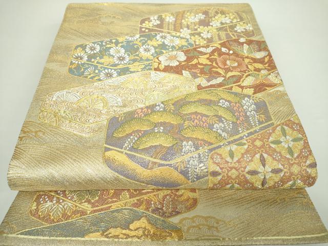 ■■■　サイズ　■■■ 長さ 444cm 幅 31cm程 ■■■　商品詳細　■■■ 【正絹・未使用】 状態は一度も締めておらず 特に目立ったシミ汚れなどもなく大変良い状態です。 大変上質な逸品になります。 お安く出品致しますので、是非この機...