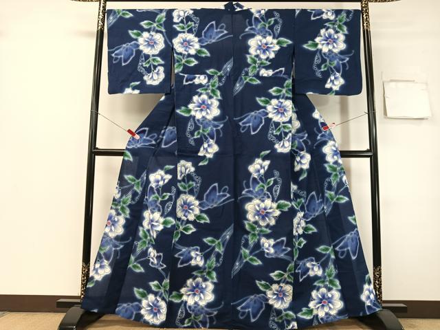■■■　サイズ　■■■ 身丈 164.5cm（肩から） 裄丈 66.5cm 袖丈 48cm　縫込み 1.5cm 袖幅 34cm 前幅 25cm 後幅 31cm 着物縫いこみ 内揚げ 0cm 裄 お袖側 約1cm　身頃側 約2cm ■■■　商...