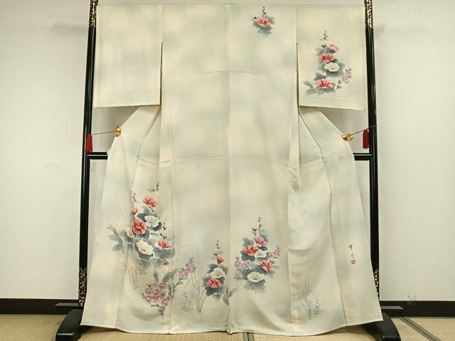 ■■■　サイズ　■■■ 身丈 166cm（肩から） 裄丈 69cm 袖丈 54cm　縫込み 5cm 袖幅 34cm 前幅 27cm 後幅 32cm 着物縫いこみ 内揚げ 1cm 裄 お袖側 約1cm　身頃側 約0cm ■■■　商品詳細　■■...