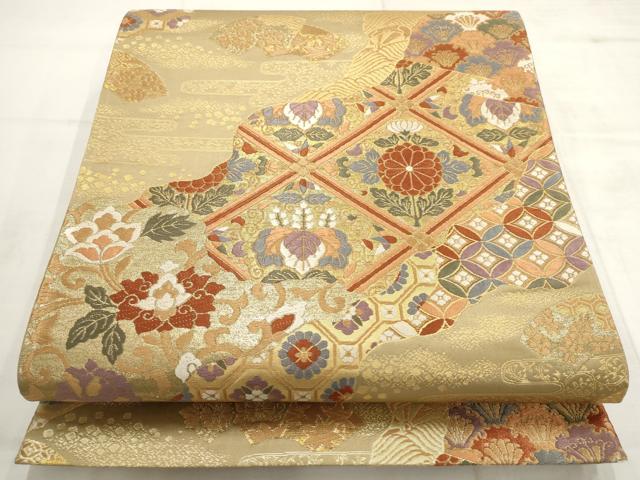 ■■■　サイズ　■■■ 長さ 428cm 幅 30.5cm程 ■■■　商品詳細　■■■ 【正絹】 状態は締めてはおりますが 特に目立ったシミ汚れなどもなく大変良い状態です。 大変上質な逸品になります。 お安く出品致しますので、是非この機会に...