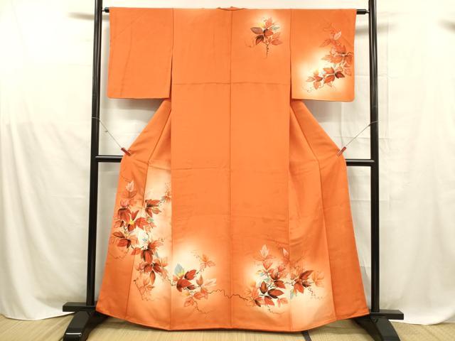 ■■■　サイズ　■■■ 身丈 161.5cm（肩から） 裄丈 62cm 袖丈 47cm　縫込み 5.5cm 袖幅 32cm 前幅 22.5cm 後幅 29.5cm 着物縫いこみ 内揚げ 2.5cm 裄 お袖側 約3.5cm　身頃側 約4.5...