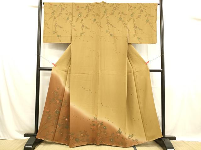 ■■■　サイズ　■■■ 身丈 162.5cm（肩から） 裄丈 64.5cm 袖丈 48cm　縫込み 5.5cm 袖幅 32.5cm 前幅 26cm 後幅 32cm 着物縫いこみ 内揚げ 5cm 裄 お袖側 約2.5cm　身頃側 約2cm ■...