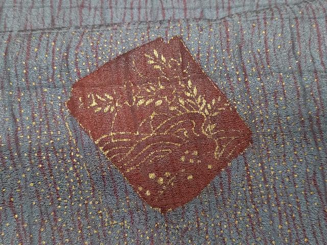 ■■■　サイズ　■■■ 身丈 156cm（肩から） 裄丈 66cm 袖丈 48cm　縫込み 4cm 袖幅 34cm 前幅 28cm 後幅 32cm 着物縫いこみ 内揚げ 1.5cm 裄 お袖側 約1cm　身頃側 約2cm ■■■　商品詳細　...