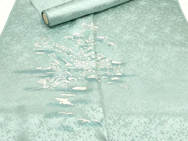 ■■■　サイズ　■■■ 長さ　　着尺分あり 幅　　　約35cm ■■■　商品詳細　■■■ 【正絹・未使用】 状態は接写画像のように表地所々・裏面所々に薄い汚れがございます。 大変上質な逸品になります。 お安く出品致しますので、是非この機会に...