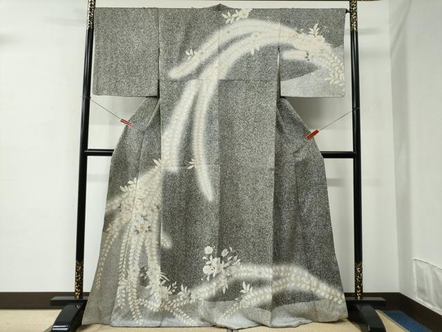 ■■■　サイズ　■■■ 身丈 168cm（肩から） 裄丈 68cm 袖丈 49cm　縫込み 5cm 袖幅 34cm 前幅 26cm 後幅 30cm 着物縫いこみ 内揚げ 0cm 裄 お袖側 約1cm　身頃側 約2cm ■■■　商品詳細　■■...