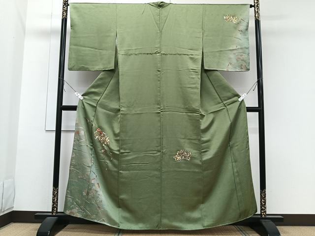 ■■■　サイズ　■■■ 身丈 161cm（肩から） 裄丈 65cm 袖丈 51cm　縫込み 6cm 袖幅 34cm 前幅 24cm 後幅 28.5cm 着物縫いこみ 内揚げ 9cm 裄 お袖側 約1.5cm　身頃側 約2.5cm ■■■　商...