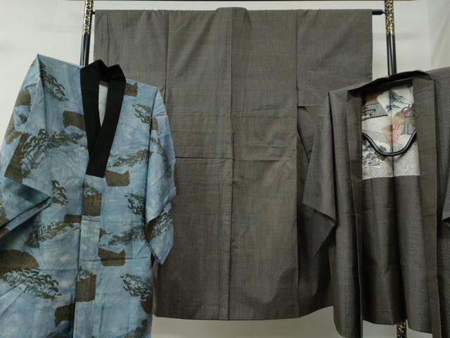 ■■■　サイズ　■■■ 【着物】 身丈 138cm（肩から） 裄丈 65.5cm 袖丈 47cm　縫込み 4cm 袖幅 33.5cm 前幅 25cm 後幅 30cm 着物縫いこみ 内揚げ 7cm 裄 お袖側 約3cm　身頃側 約3cm 【羽...