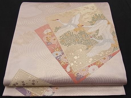 ■■■　サイズ　■■■ 長さ 428cm 幅 30.5cm程 ■■■　商品詳細　■■■ 【正絹】状態は接写画像のように表地・裏地所々に若干の薄いアクがございます。大変上質な逸品になりますのでぜひお手入れをされてお召しになられてはいかがでしょ...