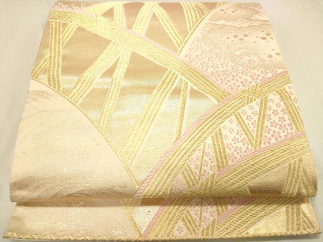 ■■■　サイズ　■■■ 長さ 400cm 幅 31cm程 ■■■　商品詳細　■■■ 【正絹・芯なし】 詳細に関しましては、画像をご確認ください。 大変上質な逸品になります。 お安く出品致しますので、是非この機会にいかがでしょうか？ ※汚れ等...