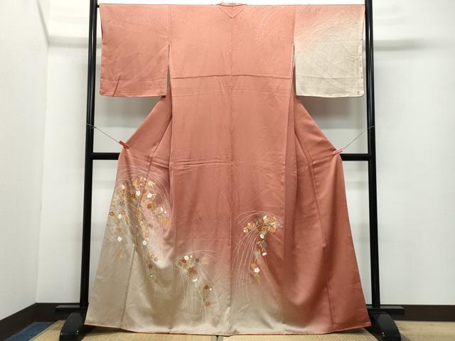 ■■■　サイズ　■■■ 身丈 165cm（肩から） 裄丈 67.5cm 袖丈 47.5cm　縫込み 6cm 袖幅 34.5cm 前幅 25cm 後幅 29cm 着物縫いこみ 内揚げ 5.5cm 裄 お袖側 約2cm　身頃側 約2cm ■■■...
