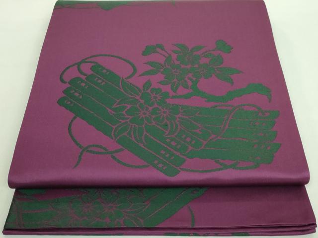 ■■■　サイズ　■■■ 長さ 444cm　幅 30.5cm程 ■■■　商品詳細　■■■ 【正絹】 状態は締めてはおりますが 特に目立ったシミ汚れなどもなく大変良い状態です。 ジュサブローの名で親しまれる辻村寿三郎は、 日本を代表する人形師で...