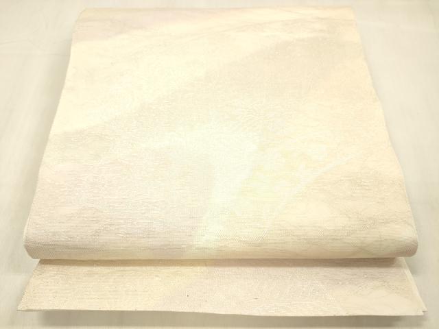 ■■■　サイズ　■■■ 長さ 410cm 幅 30.5cm程 ■■■　商品詳細　■■■ 【正絹】 状態は接写画像のように 手先・裏地に薄い汚れがございますが その他特に目立ったシミ汚れなどもなく大変良い状態です。 着用時には見えない部分にな...