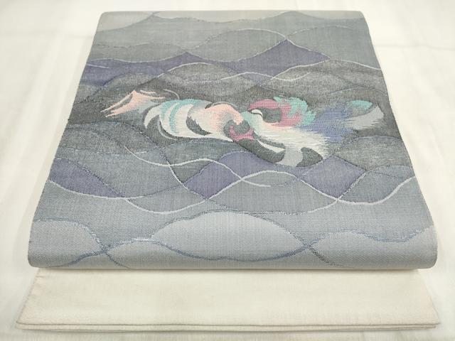 ■■■　サイズ　■■■ 長さ 434cm 幅 30.5cm程 ■■■　商品詳細　■■■ 【正絹】 詳細に関しましては、画像をご確認ください。 大変上質な逸品になります。 お安く出品致しますので、是非この機会にいかがでしょうか？ ■■■　注意...