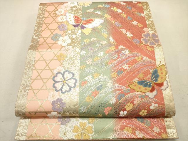 ■■■　サイズ　■■■ 長さ 422cm 幅 30.5cm程 ■■■　商品詳細　■■■ 【正絹・芯なし】 詳細に関しましては、画像をご確認ください。 大変上質な逸品になります。 お安く出品致しますので、是非この機会にいかがでしょうか？ ■■...